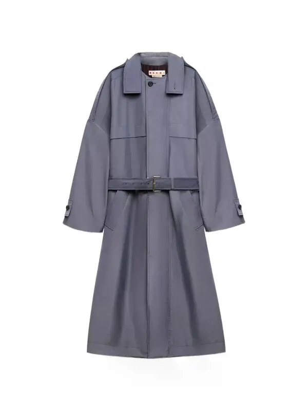 Marni Belted Trench Coat - Blue