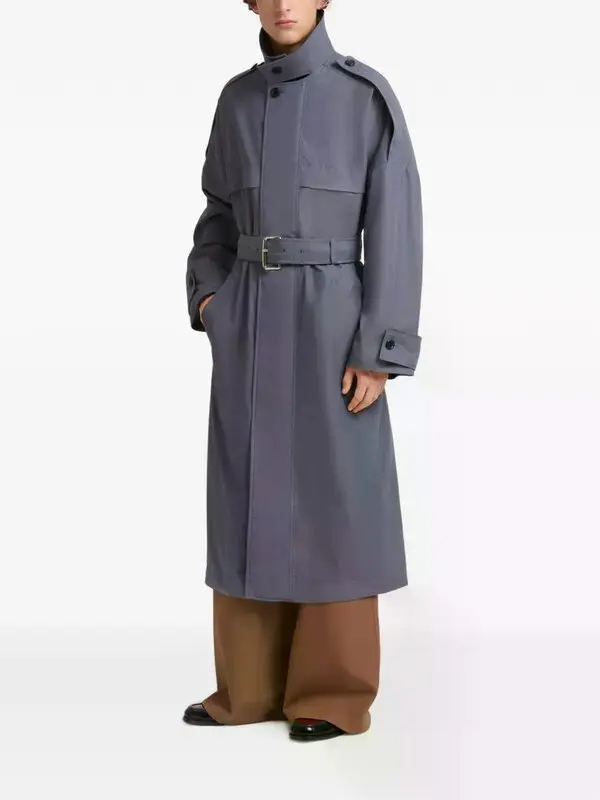 Marni Belted Trench Coat - Blue