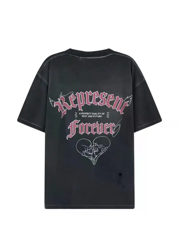 REPRESENT Print-detail Distressed T-shirt