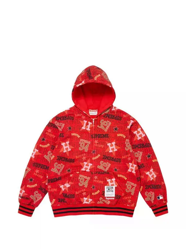 Supreme X Mitchell & Ness Logo-print Hoodie