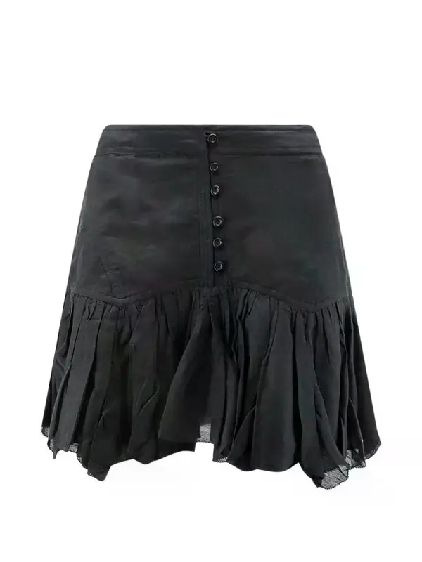 MARANT ETOILE Daneen Ruffled Mini Skirt - Black