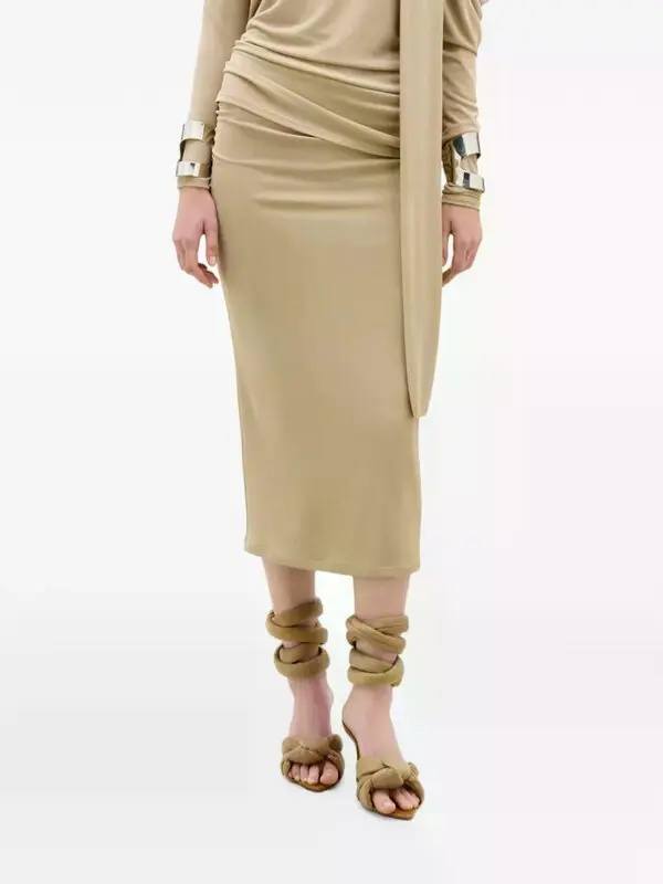 Silvia Tcherassi Karli Ruched Midi Skirt
