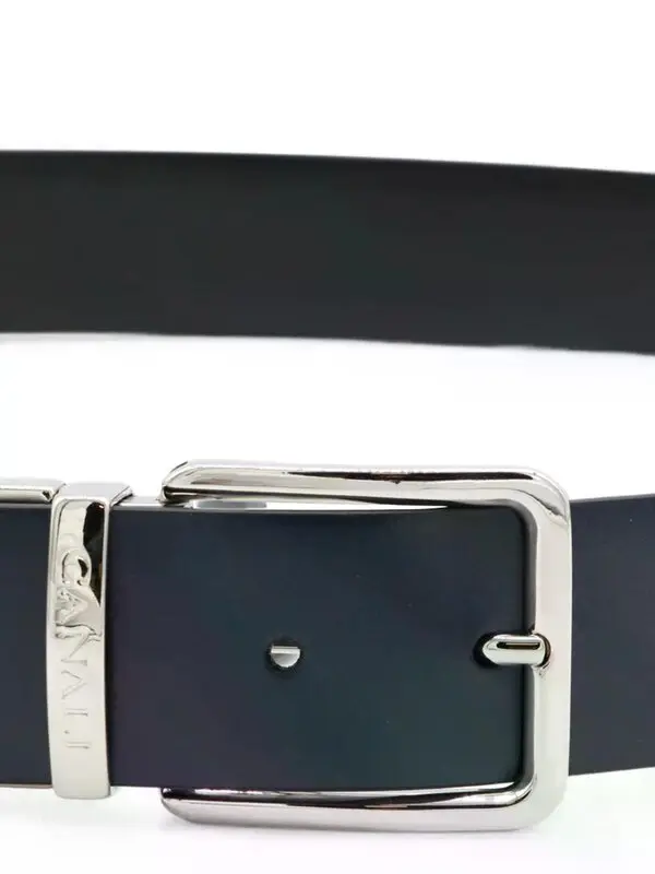 Canali Logo-engraved Buckle Belt