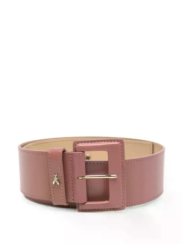 Patrizia Pepe Fly Plaque Leather Belt - Pink