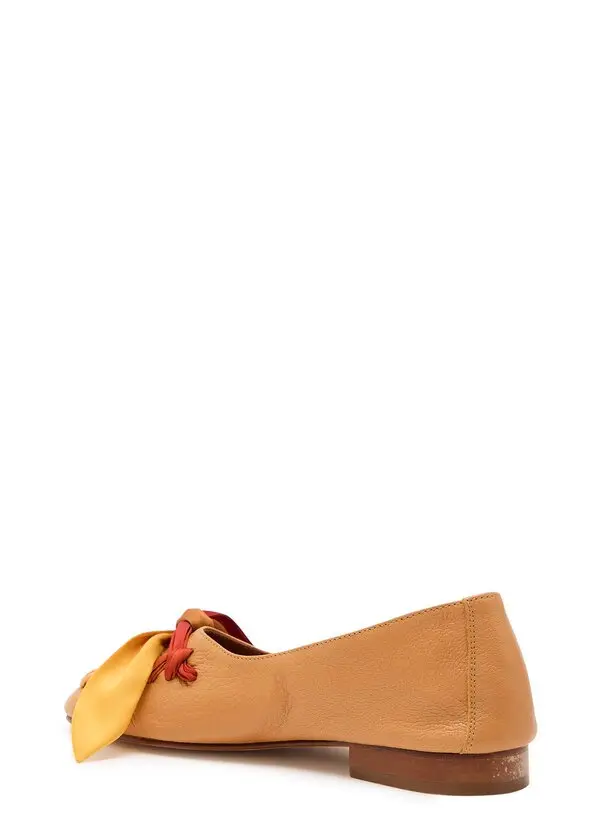 Hereu Juliol Foulard Leather Loafers - Light Brown
