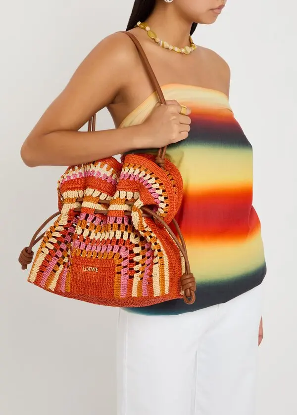 Loewe X Paula's Ibiza Medium Crochet Clutch