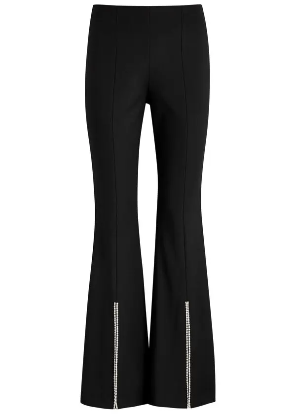 Alice + Olivia Embellished Flare Trousers