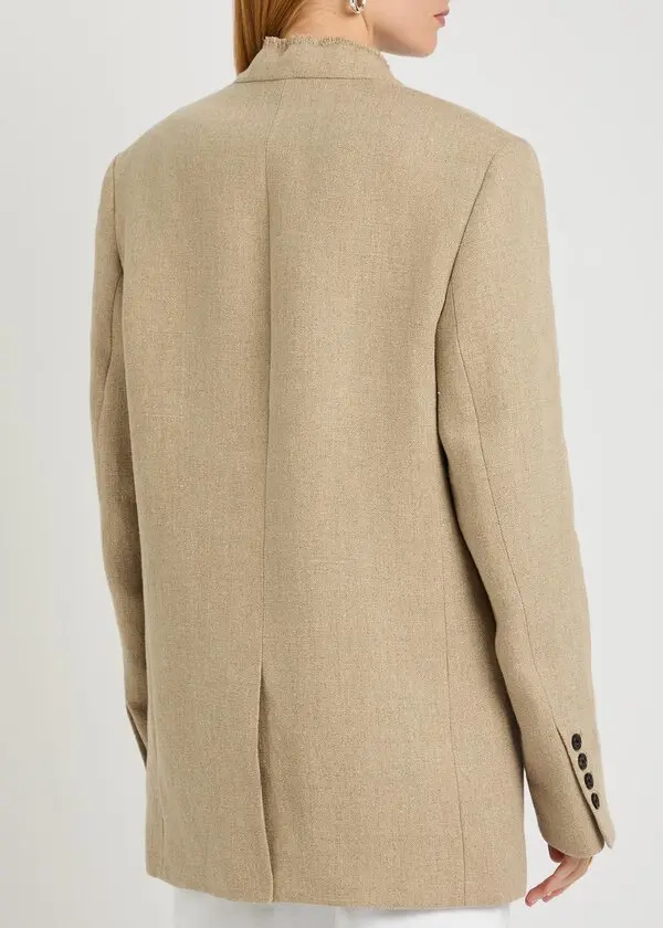 TOTEME Frayed Linen Blazer