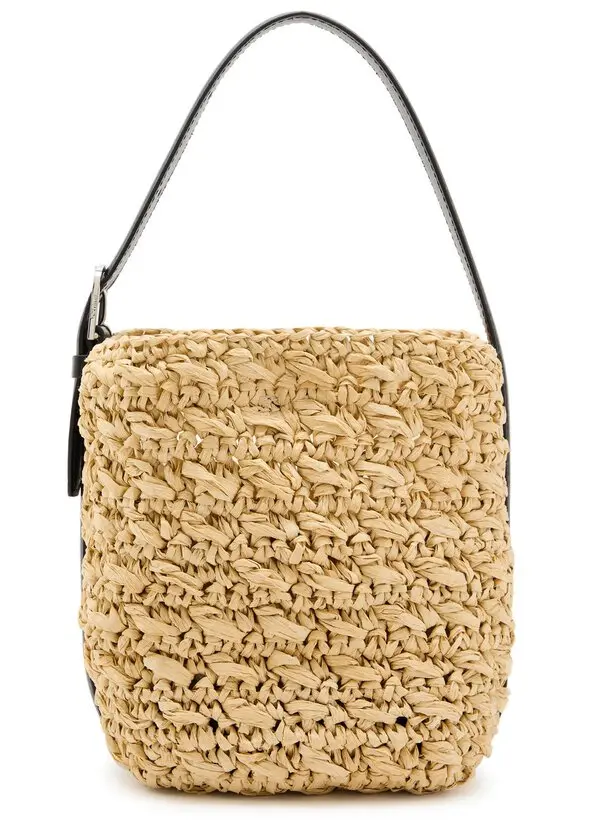 TOTEME Belted Raffia Tote