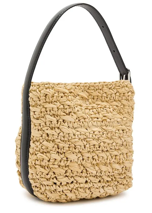 TOTEME Belted Raffia Tote