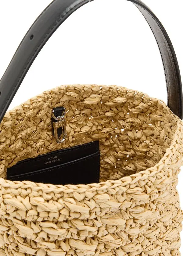 TOTEME Belted Raffia Tote
