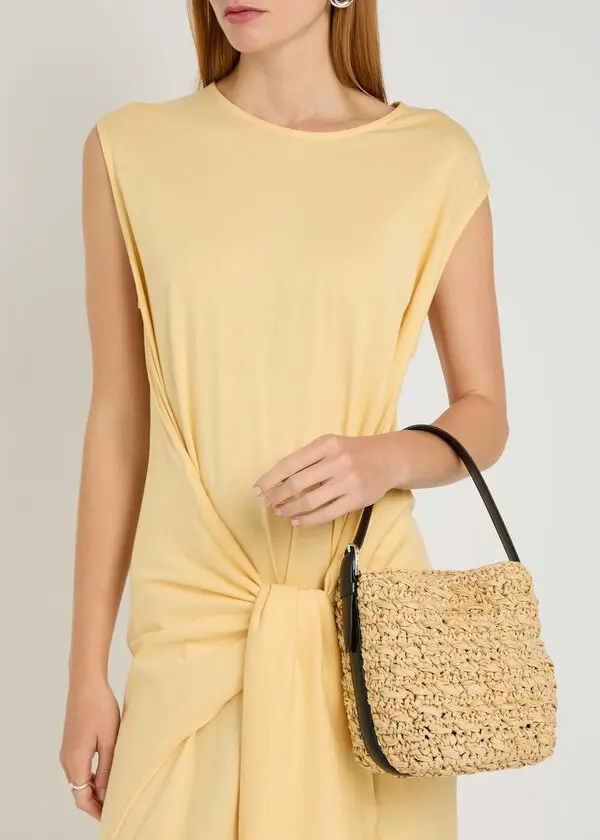 TOTEME Belted Raffia Tote