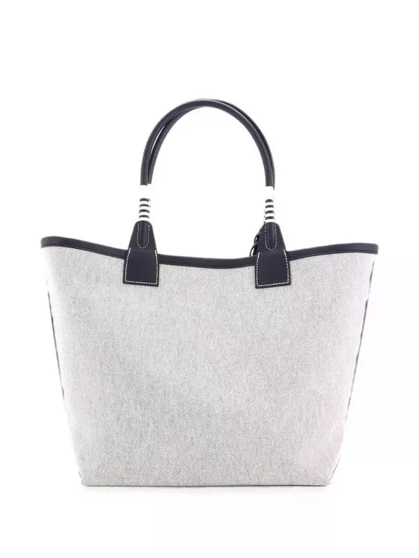 Hermès Sac Steeple Toile With Leather 28 Tote Bag
