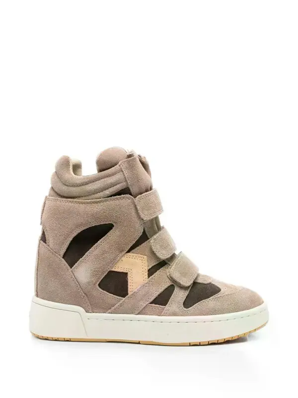 Isabel Marant Étoile Beige Panelled Sneakers - Neutrals