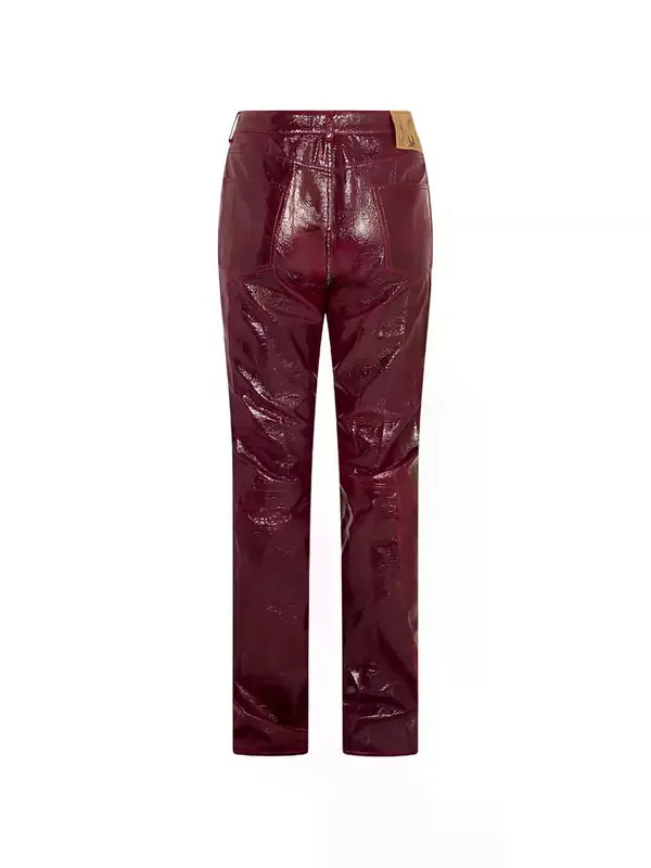 Martine Rose Patent-effect Faux Leather Trousers