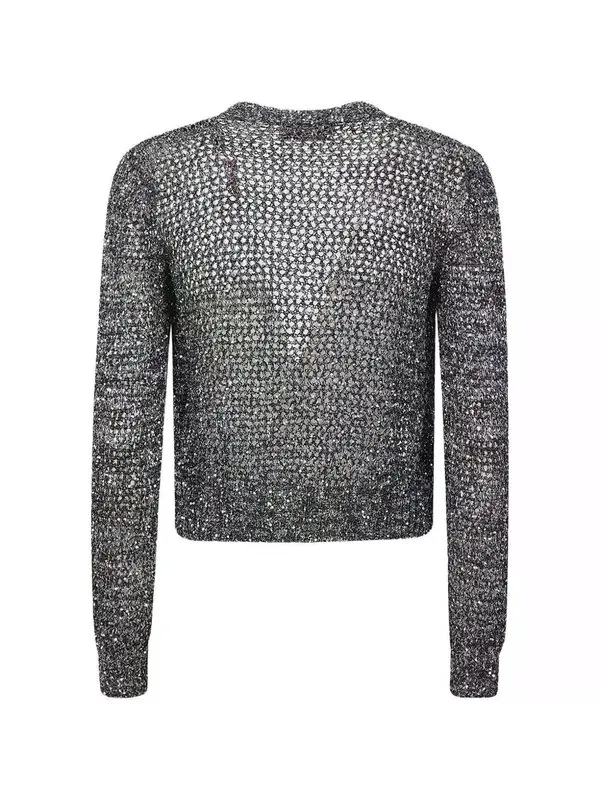 Missoni Sequin-embellished Open-knit Cardigan