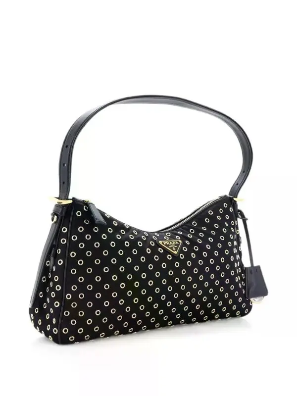 Prada Aimee Re-nylon Shoulder Bag With Grommets