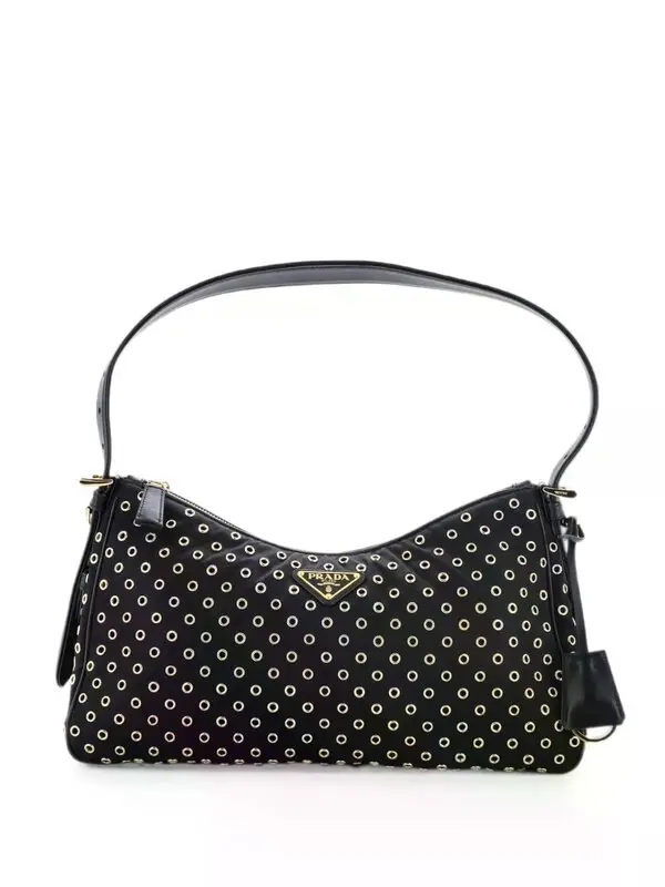 Prada Aimee Re-nylon Shoulder Bag With Grommets