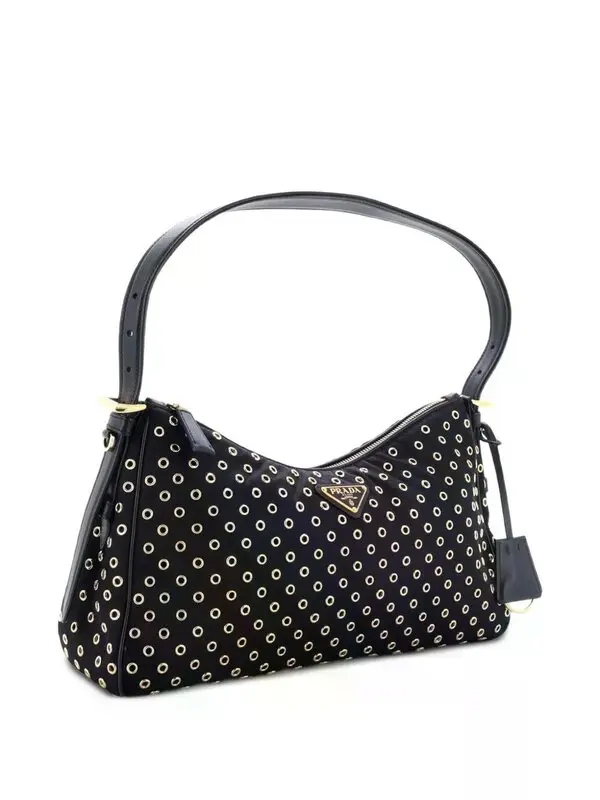Prada Aimee Re-nylon Shoulder Bag With Grommets