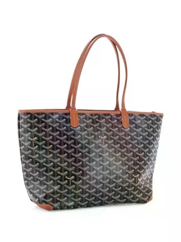 Goyard Artois Pm Tote Bag In Coated Canvas - Brown