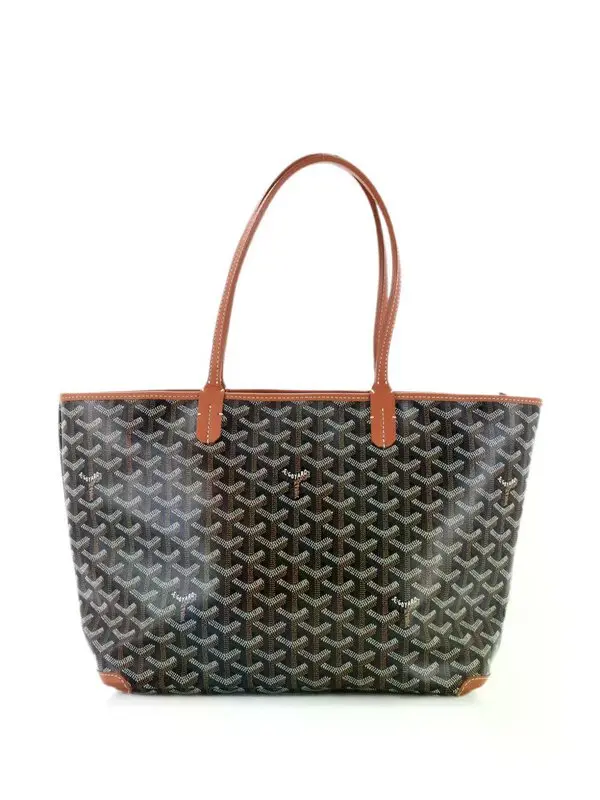 Goyard Artois Pm Tote Bag In Coated Canvas - Brown