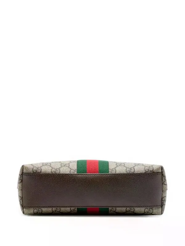 Gucci Small Gg Supreme Ophidia Dome Crossbody Bag - Neutrals