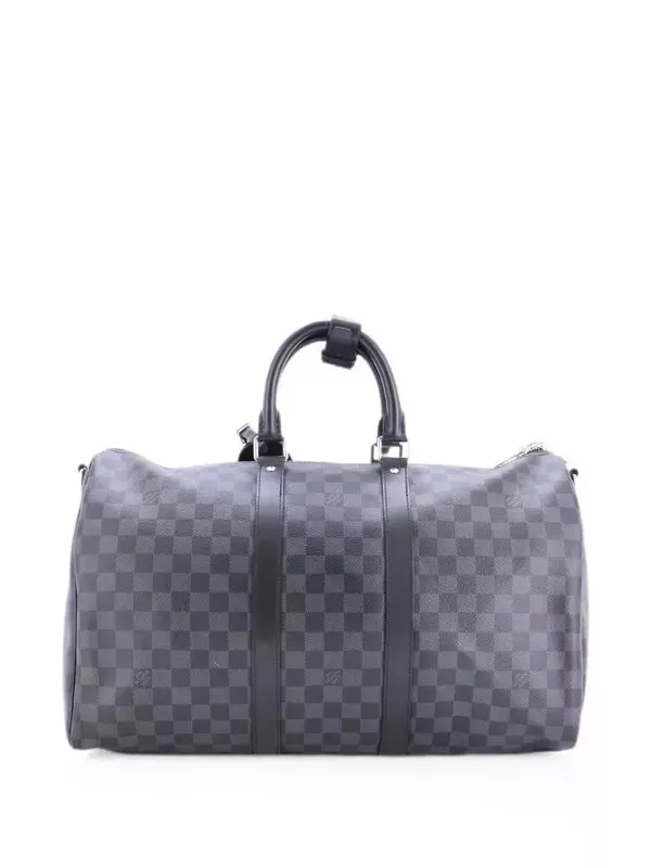 LOUIS VUITTON Keepall Bandoulière 45 Travel Bag - Black