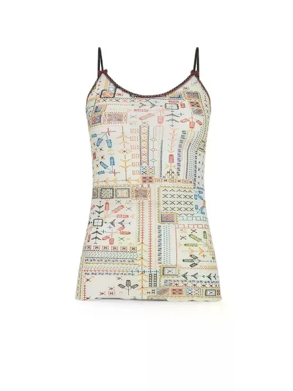 Momoni Airelle Graphic Print Top