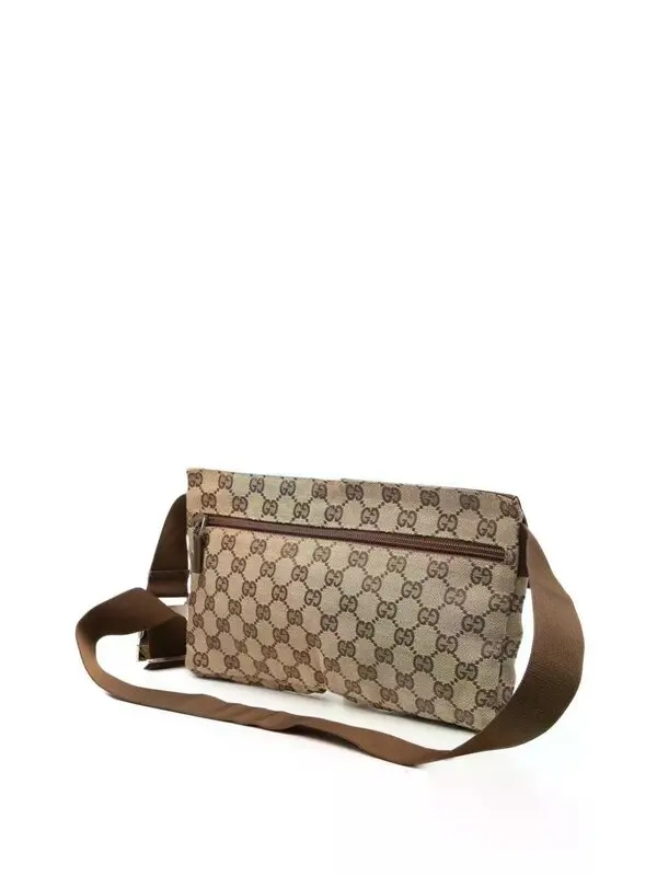 Gucci Gg Canvas Double Pocket Belt Bag