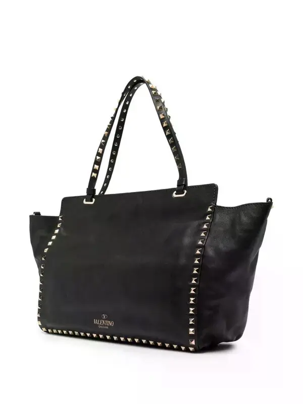 Valentino Garavani Rockstud Embellished Shoulder Bag - Black
