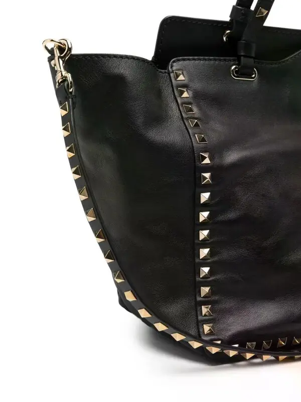 Valentino Garavani Rockstud Embellished Shoulder Bag - Black