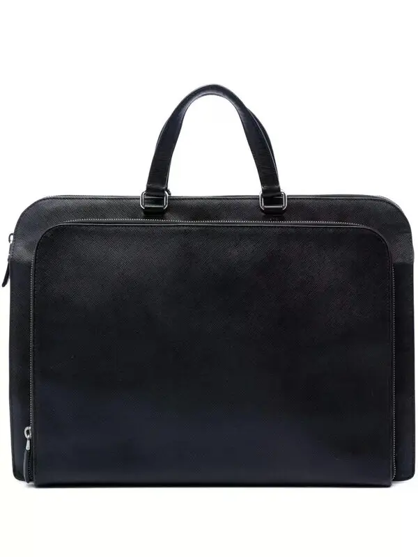 Prada Saffiano Leather Business Bag - Black