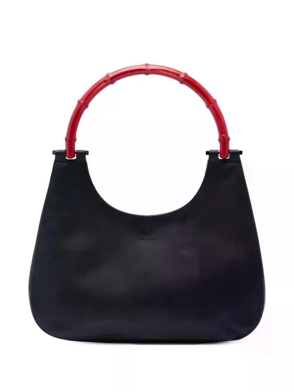 Gucci Calfskin Bamboo Handbag