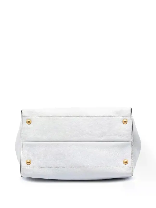 Prada Vitello Daino Open Convertible Tote Satchel