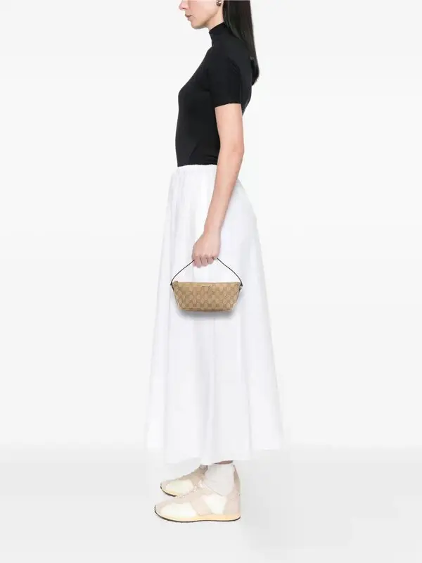 Gucci Gg Canvas Boat Shoulder Bag - Neutrals