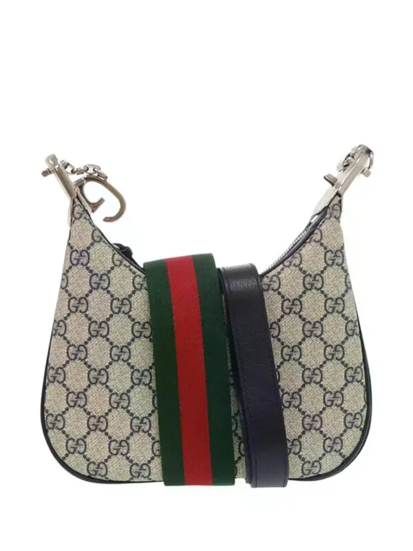 Gucci Small Gg Supreme Canvas Attache Crossbody Bag - Neutrals