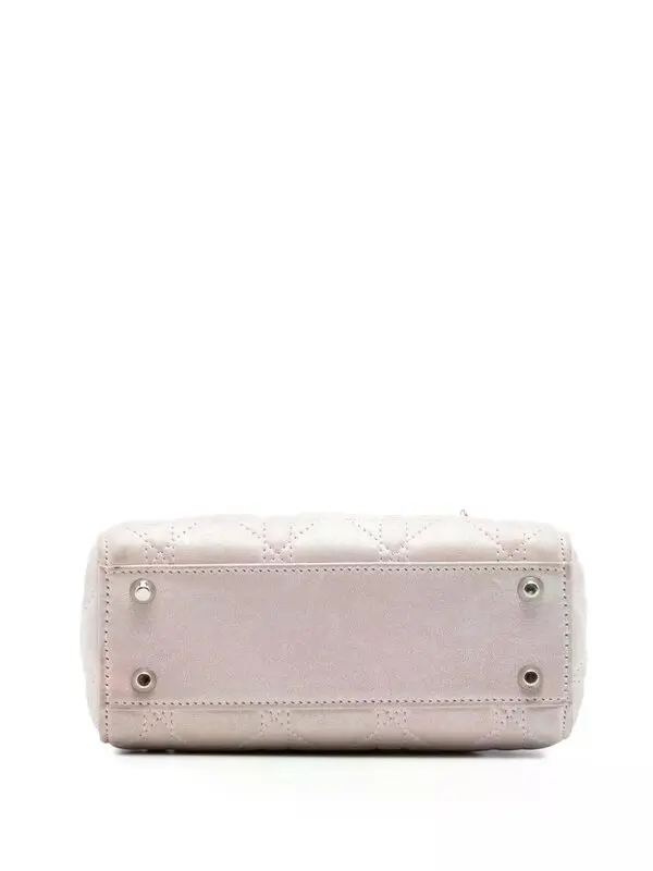 Dior Iridescent Lambskin Lady Satchel - Pink