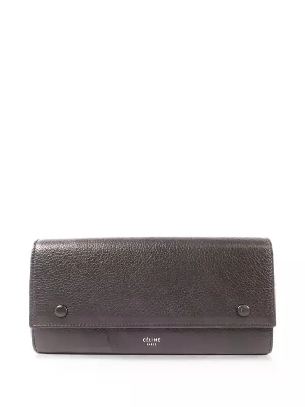 Celine Grained Leather Long Wallet