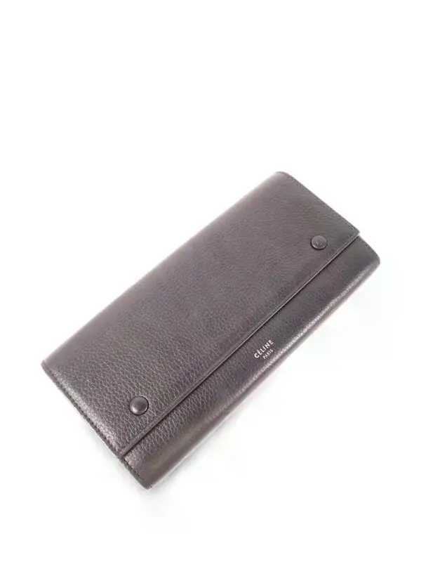 Celine Grained Leather Long Wallet
