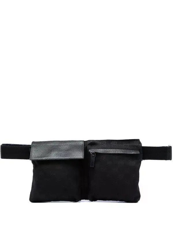 Gucci Gg Canvas Double Pocket Belt Bag