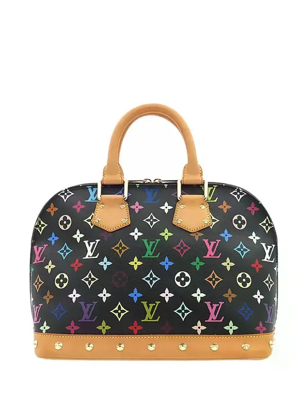 LOUIS VUITTON Monogram Multicolore Alma Pm Handbag - Black