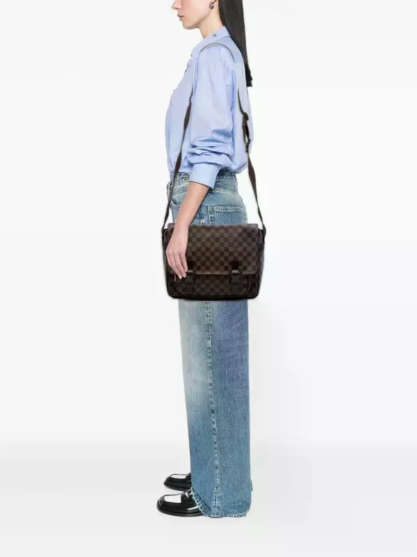LOUIS VUITTON Damier Ebene Melville Crossbody Bag