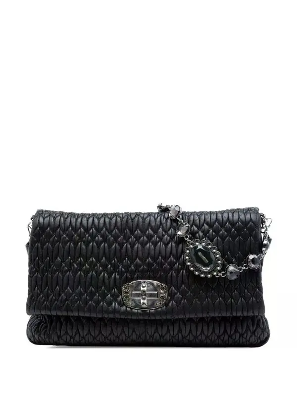 Miu Miu Matelasse Nappa Crystal Satchel