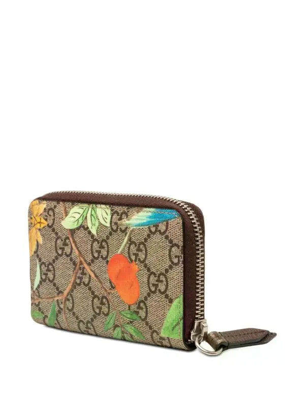 Gucci 2016-2026 Gg Supreme Tian Coin Pouch - Neutrals