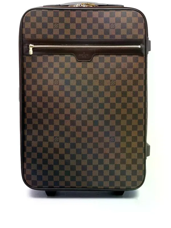 LOUIS VUITTON Damier Ebene Pegase 55 Travel Bag - Brown