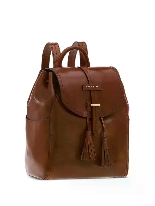 THE BRIDGE Florentin Leather Backpack - Brown