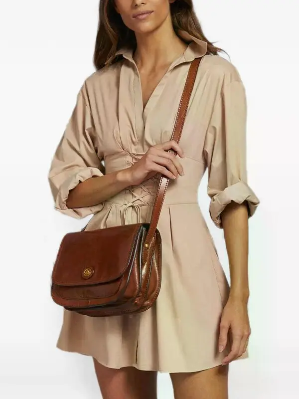 THE BRIDGE Leather Shoulder Bag