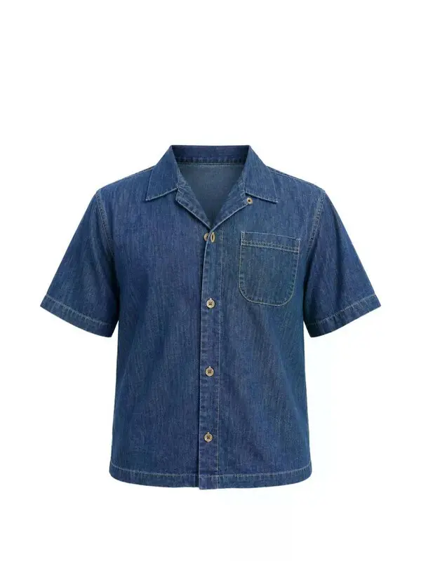 DL1961 Hugh Short-sleeve Shirt - Blue