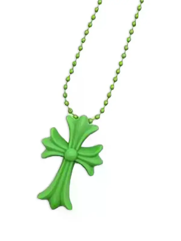 Chrome Hearts Silichrome Pendant Necklace - Green