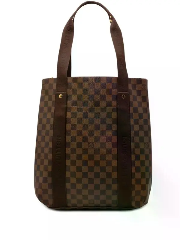 LOUIS VUITTON Damier Ebene Canvas Cabas Beaubourg Tote Bag - Brown